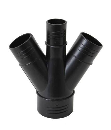 113-463A DEFROST TUBE 3-WAY CONNECTOR, BUG 1969-79 (47mm inlet, 2 x ...