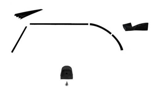 TR-141-001 CONVERTIBLE TOP DELUXE RUBBER KIT, GHIA CONVERTIBLE 1958-69 ...